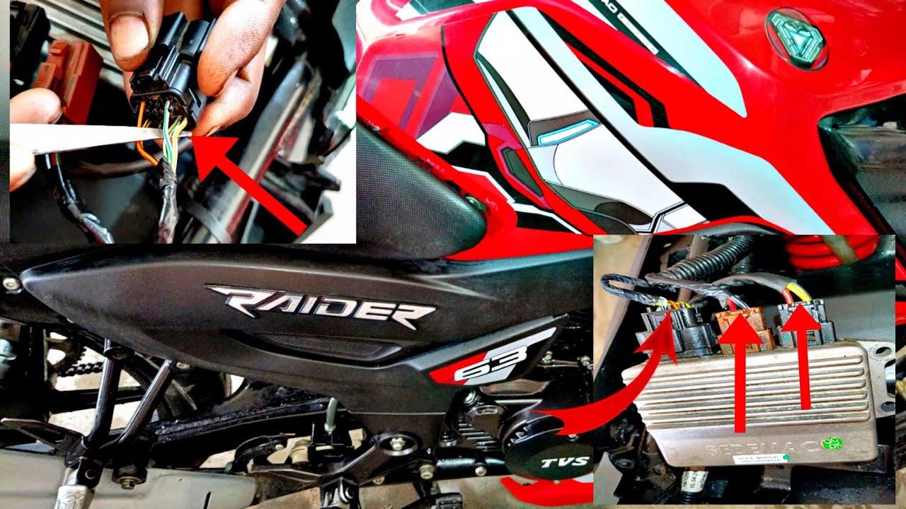TVS Raider ISG wiring and working details - YouTube