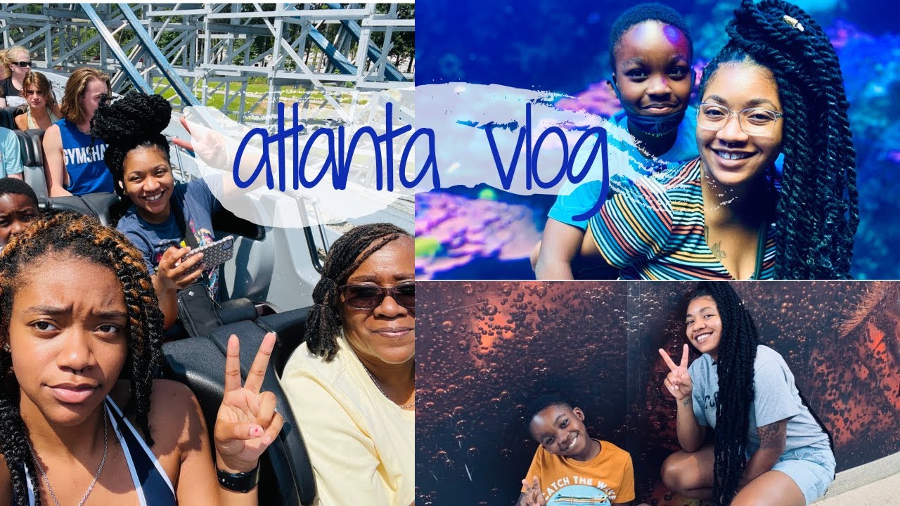 Atlanta VLOG | Six Flags, Georgia Aquarium, Coca Cola + More | Nicole ...