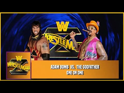 WWE 2K24 Adam Bomb vs The Godfather at WrestleMania X Ai Full Match ...