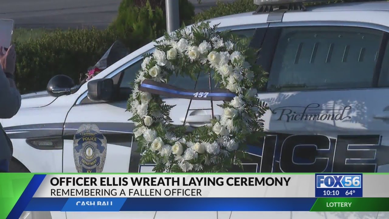 Wreath laying ceremony in Richmond remembers officer Daniel Ellis - YouTube