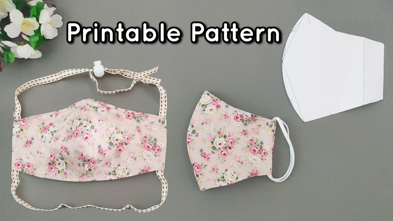 Protective Cloth Mask DIY | 2 in 1 Mask | Free Pattern 👇 - YouTube