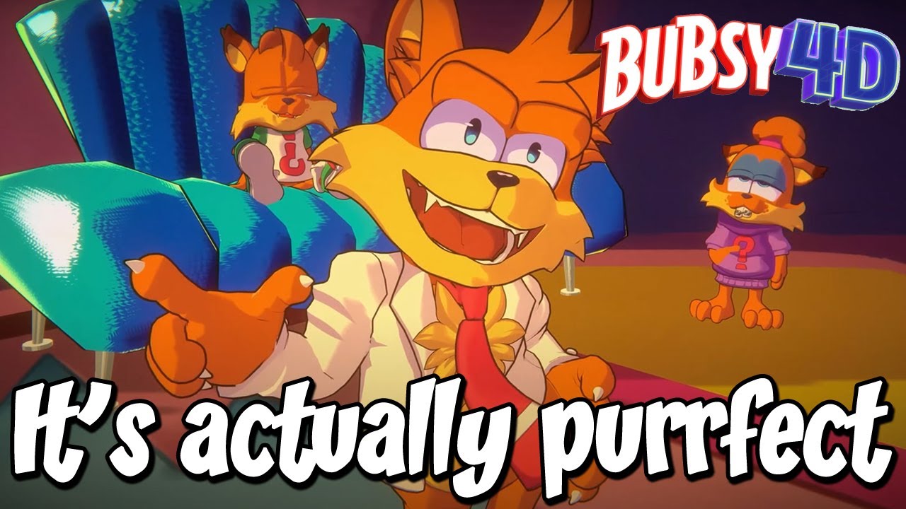 Bubsy 4D Demo Gameplay - Bubsy 4D Is Kinda Perfect Actually - YouTube