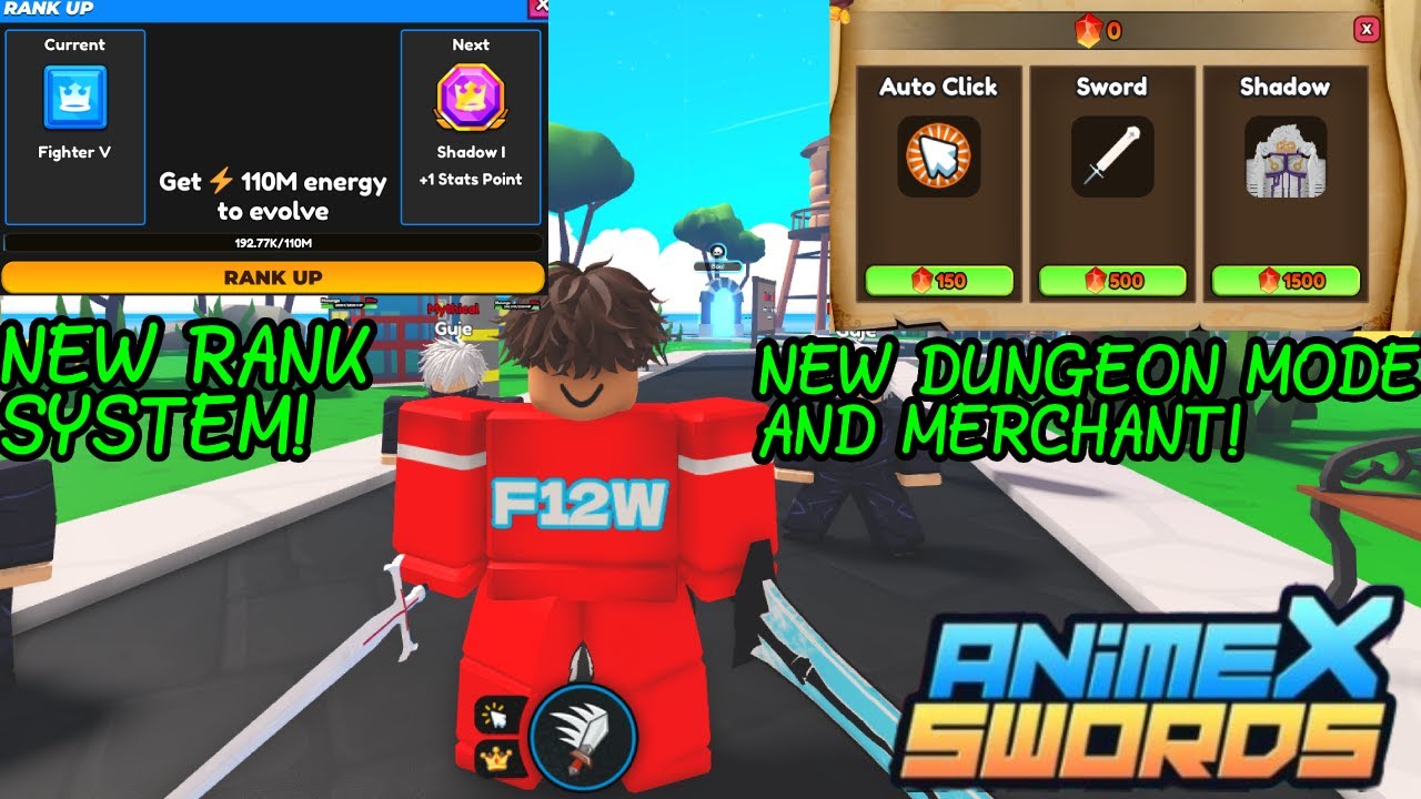 ANIME SWORDS X FIRST UPDATE!!! (DUNGEONS,RANKS AND SO MUCH MORE) - YouTube