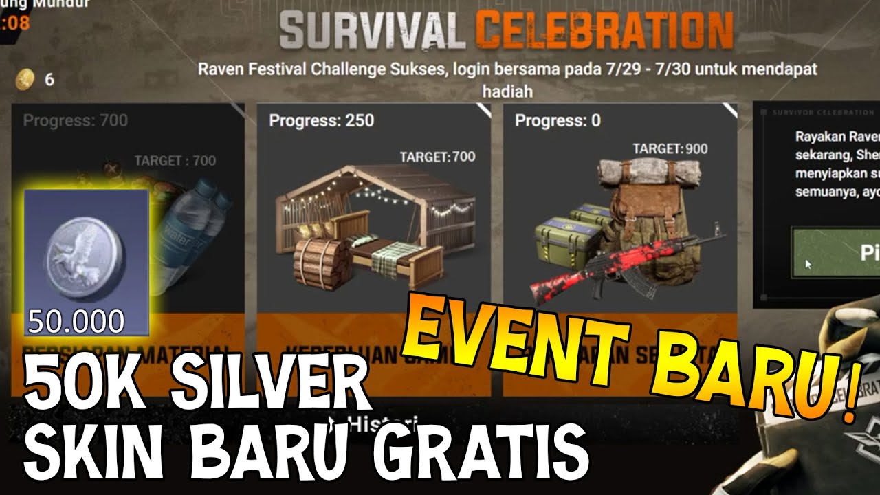 Cara Dapetin Seluruh Hadiah Event Survival Celebration Undawn - YouTube