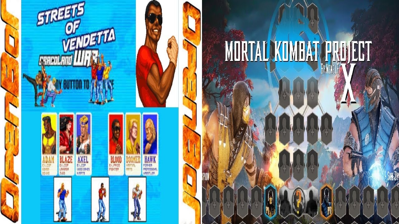 🔴📽️{LIVE #254} STREETS OF VENDETTA (OPENBOR) MK PROJECT X (MUGEN) - YouTube