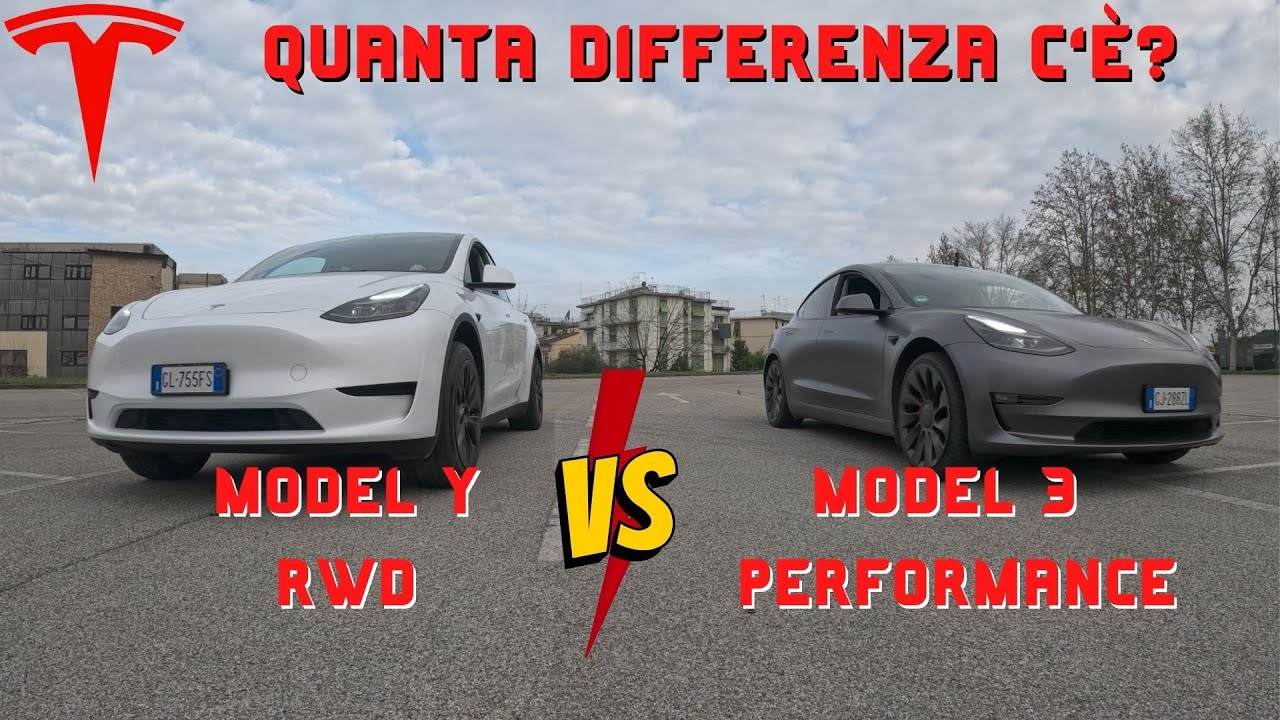 Model Y RWD vs. Model 3 Performance - Quanta differenza c'è in una drag ...
