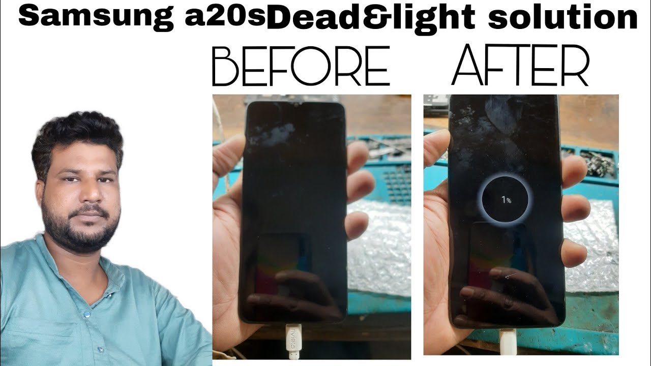 samsung a20s dead &light solution - YouTube