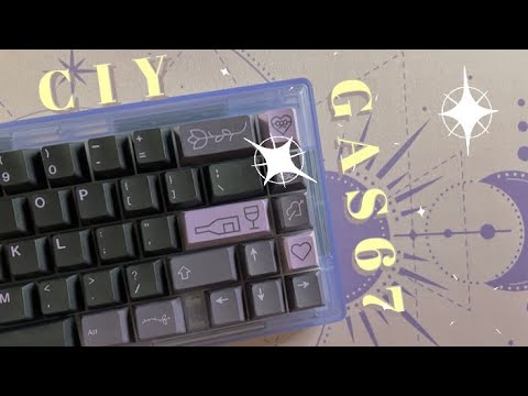 ciy gas67 build + sound test | tape, holee, silicone, case foam - YouTube