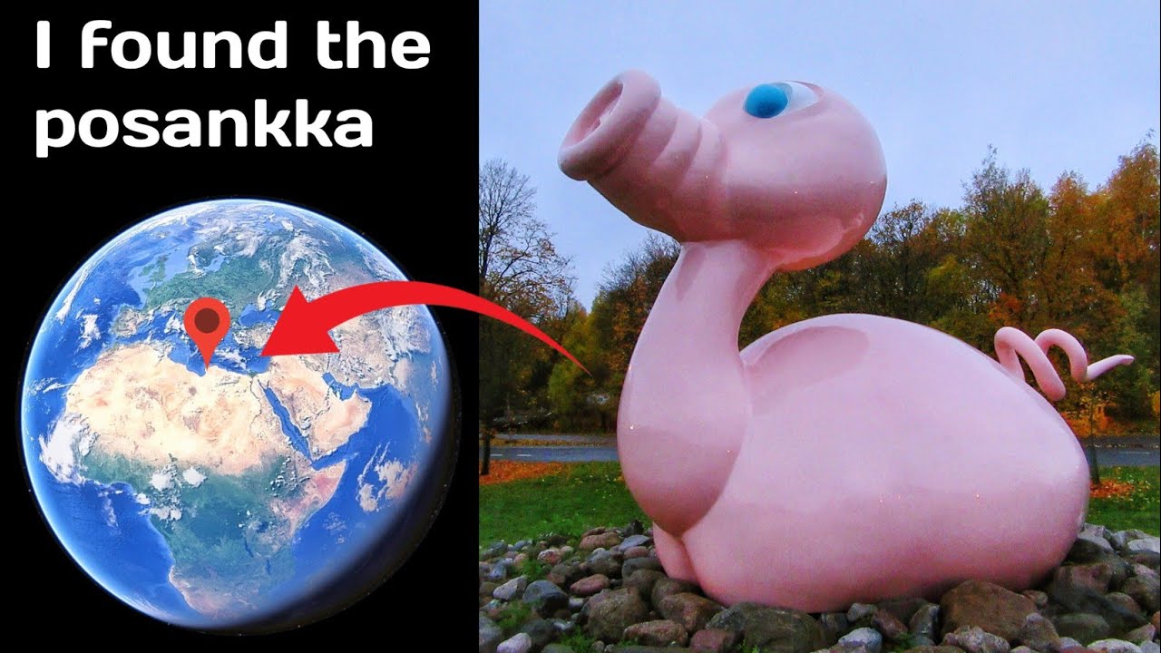 I found posankka sculpture on google earth - YouTube