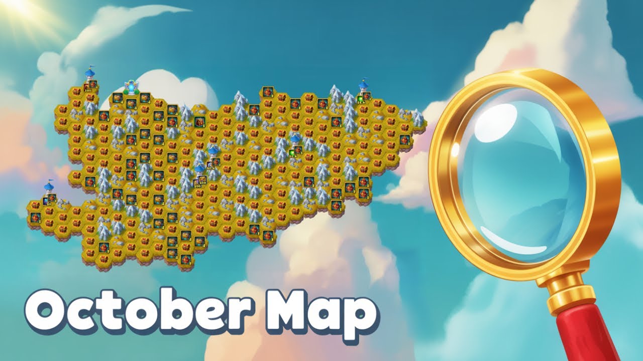 Hero Wars October Map Mysterious Island Routes & Rewards - YouTube