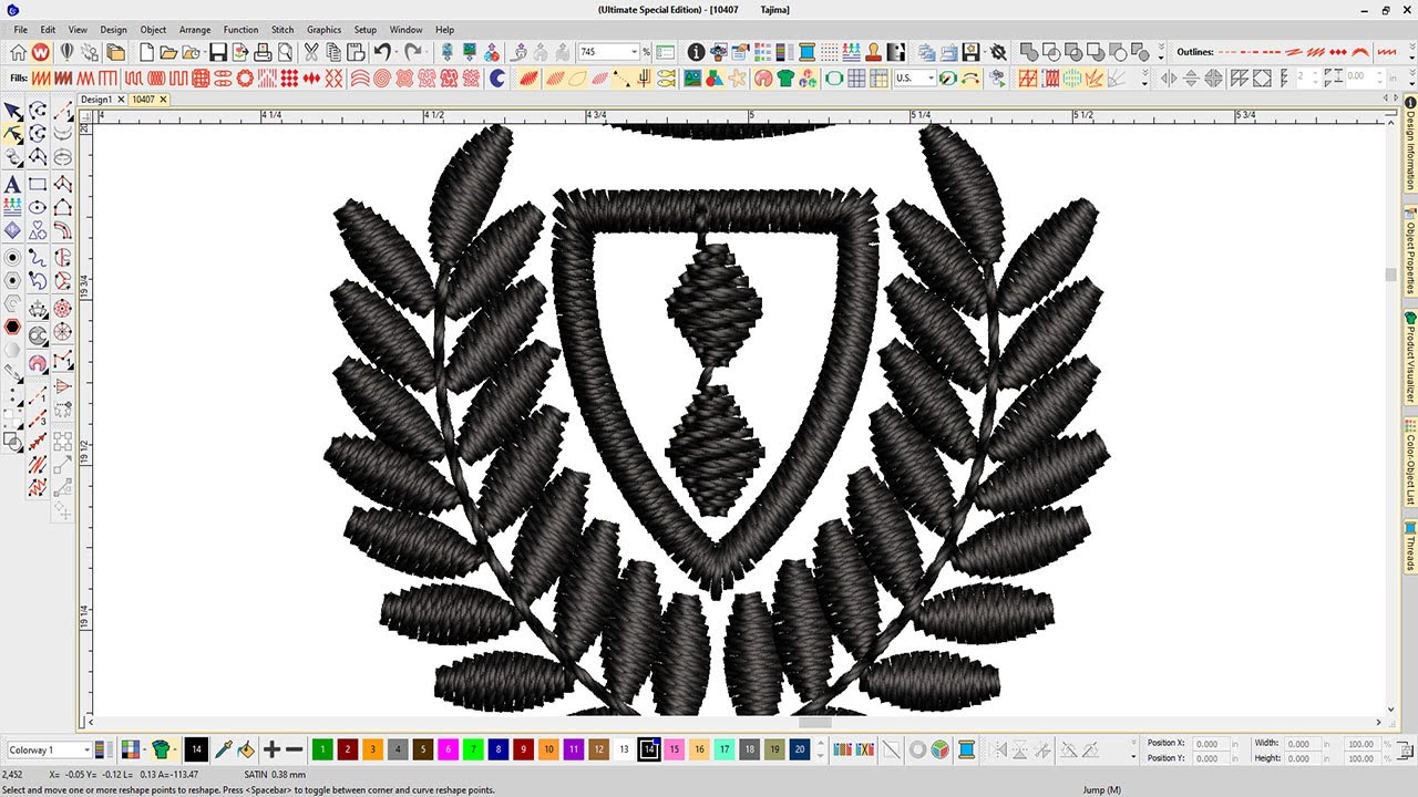 Leaf Embroidery logo - YouTube