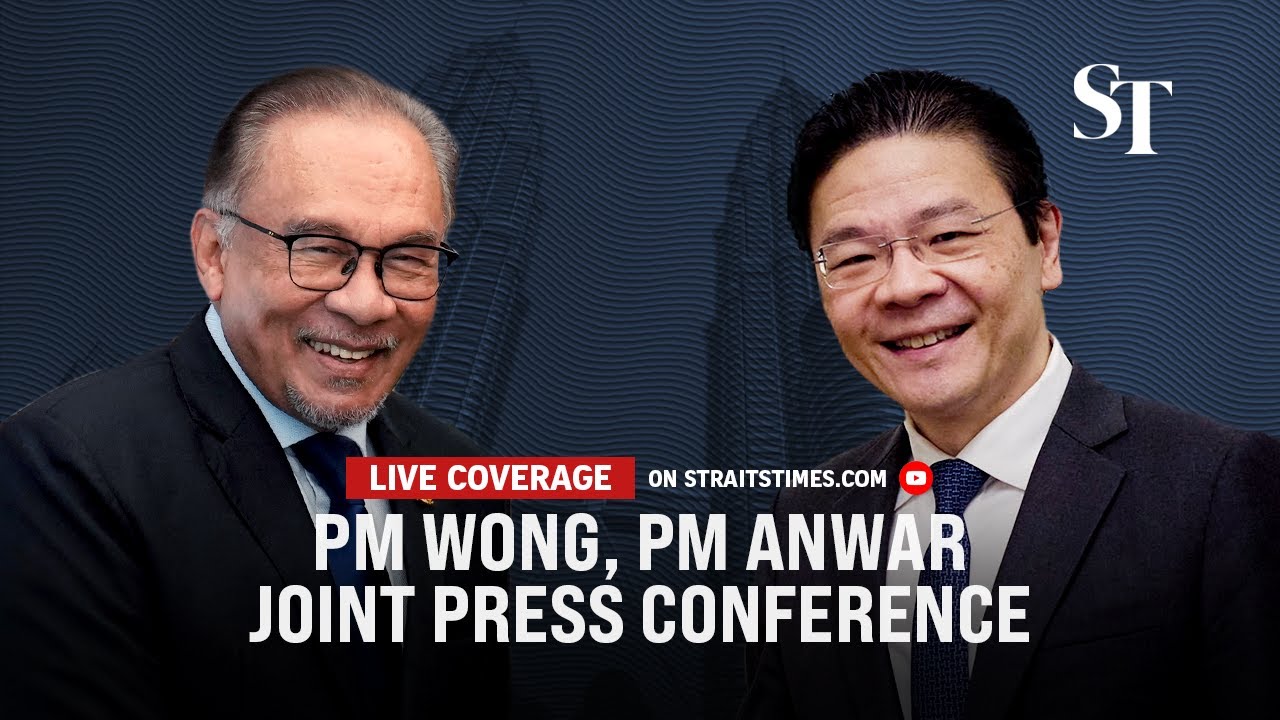 [LIVE] PM Wong and PM Anwar hold first joint press conference - YouTube