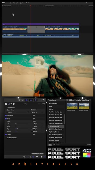 @EdnitVisuals Make this very easy PIXEL SORT Effect in FCP 🔥 #videoediting #video#editing #ednit ...
