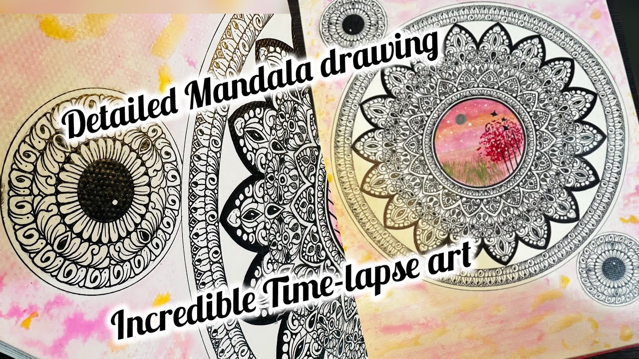 Mesmerizing Mandala Art Creation | Stunning Time-Lapse | Must Watch! Step by step mandala ...