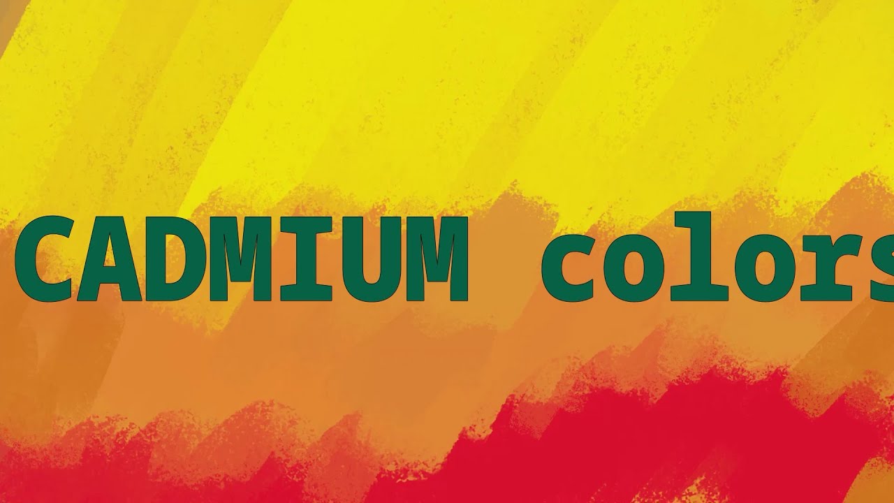 Cadmium Colors - Jamie Paige [Lyric Video] - YouTube
