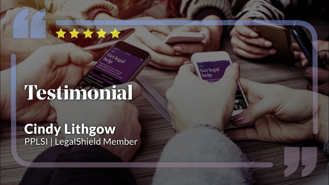 LegalShield Review | LegalShield Testimonial by Cindy Lithgow | PPLSI ...