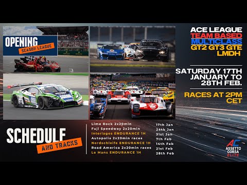 ACE League Opening Season — Round 2: Fuji Speedway | Multiclass Team Race (GT + LMDH)