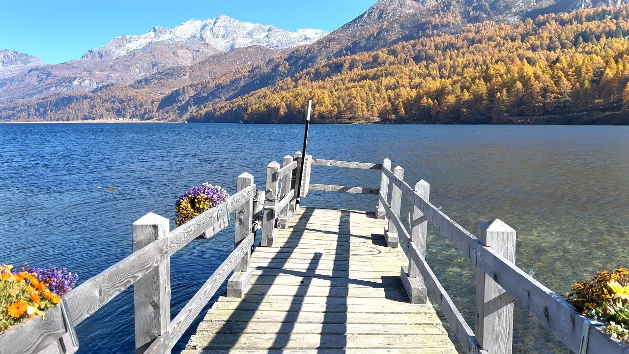 Autumn in the Swiss Alps 🍂 | Maloja Pass & Sils Lake 4K HDR ...