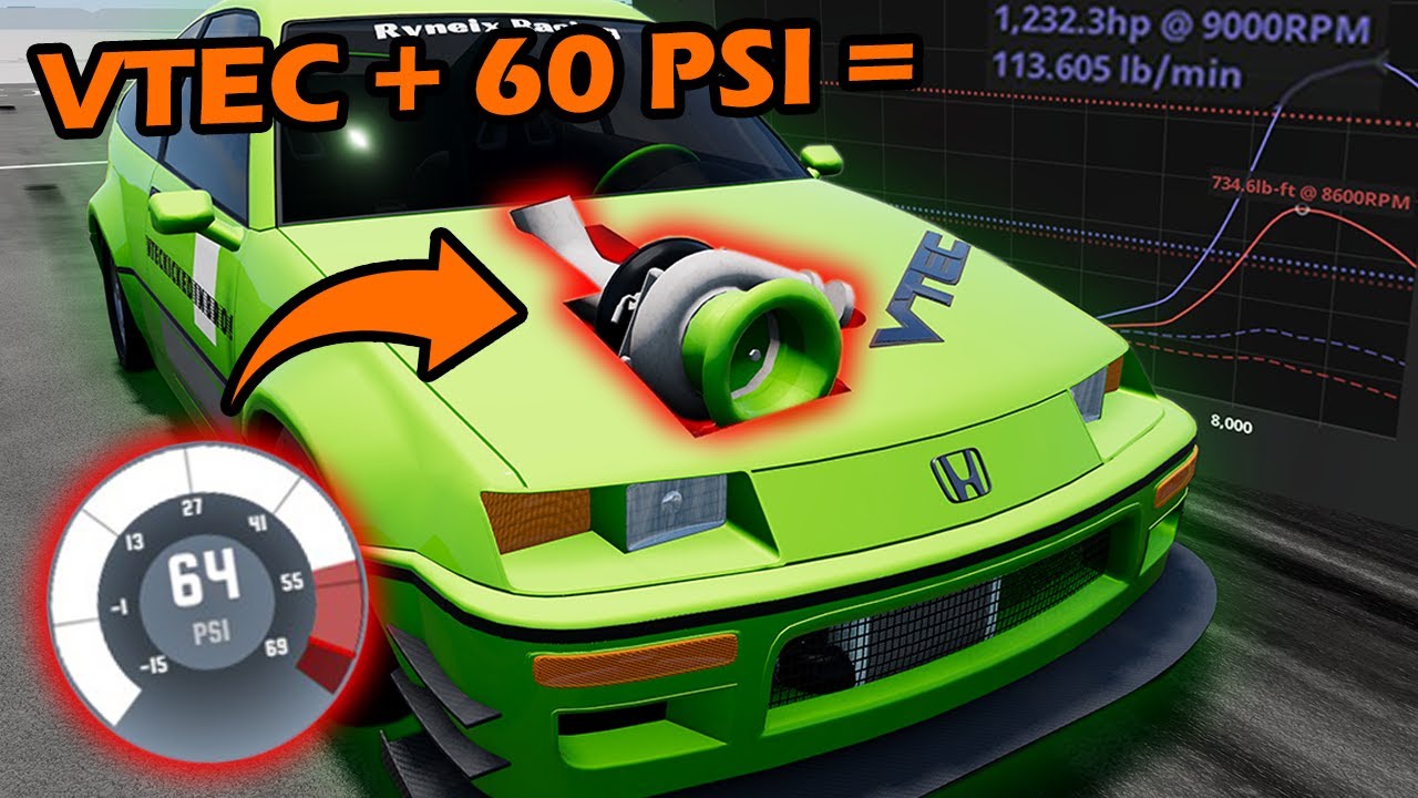 What Happens When You Combine VTEC And 60 PSI Of Boost In BeamNG Drive ...