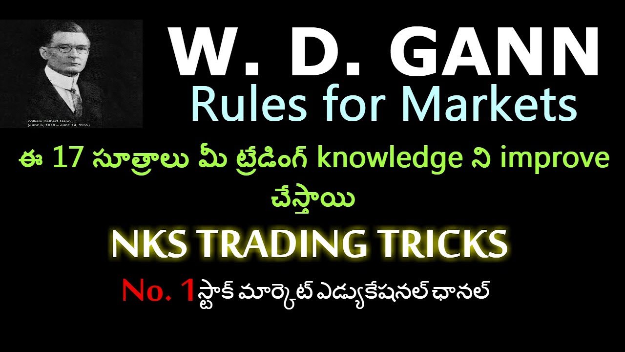 WD GANN || RULES FOR MARKET || 17 సూత్రాలు మీ ఇన్వెస్టుమెంటు ...