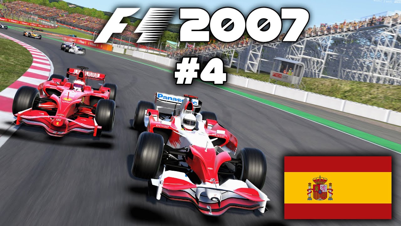 F1 2007 CAREER MODE PART 4: 'A Normal Race in Spain' - YouTube