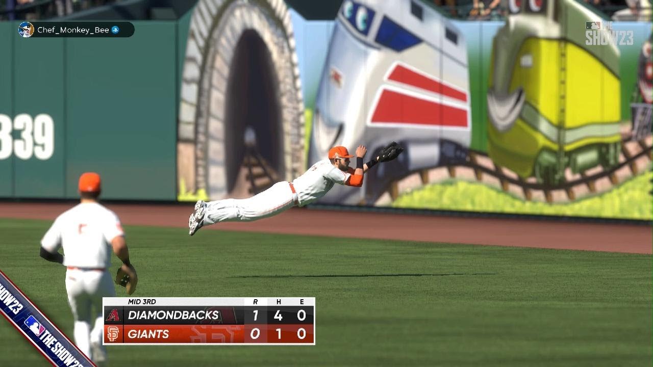 MLB The Show 23 diving catch - YouTube