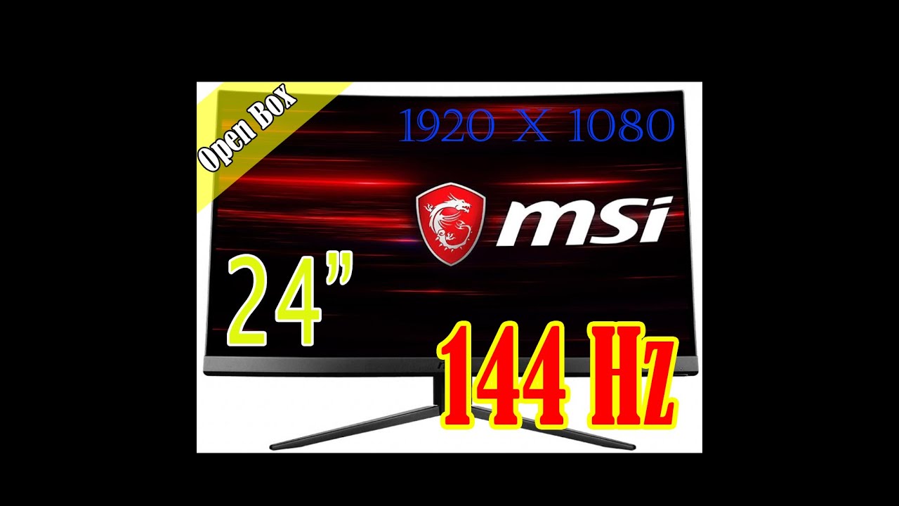 เปิดกล่อง MSI Optix G24 Series จอโค้ง 144Hz - YouTube
