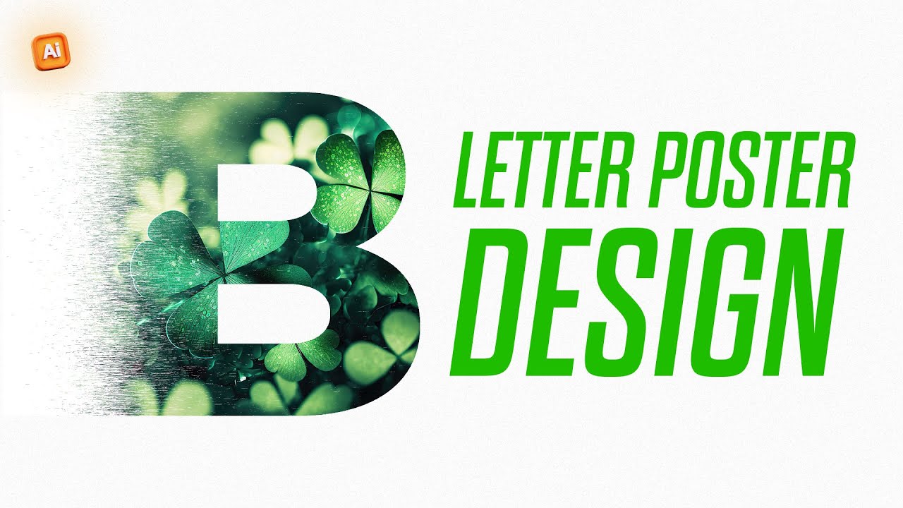 Letter Design in Adobe Illustrator / Illustrator Tutorial - YouTube
