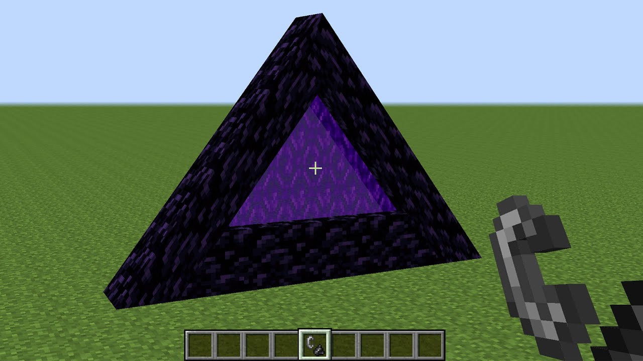 triangles exist in minecraft... - YouTube
