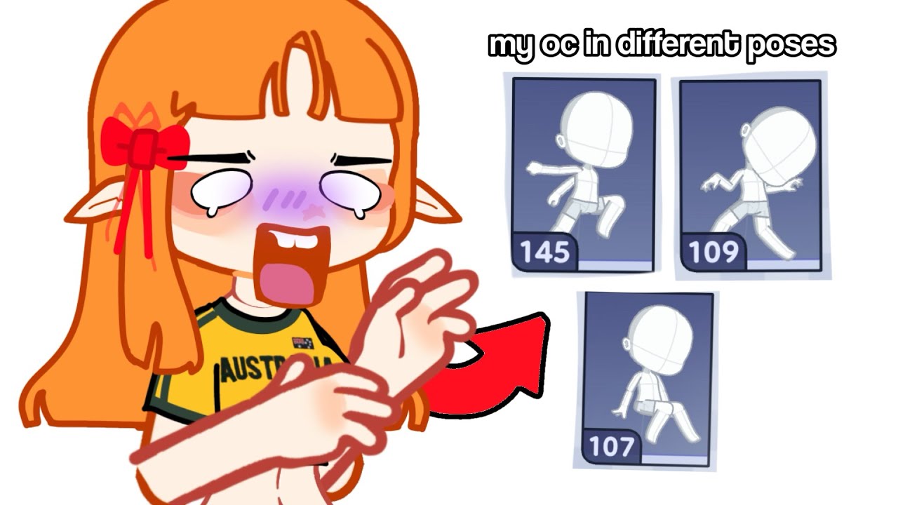 my oc in different poses ‼️ - YouTube