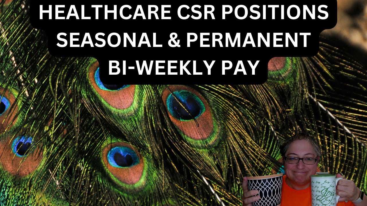 HEALTHCARE CSR POSITIONS - YouTube