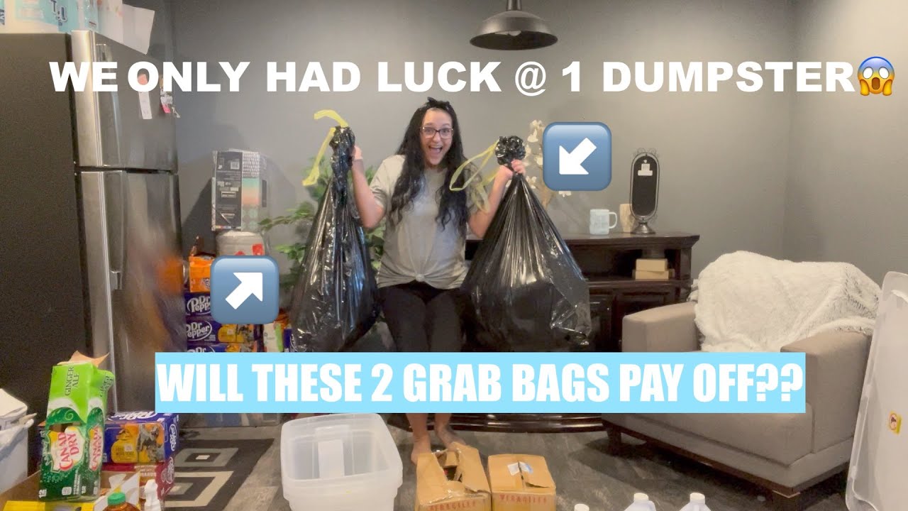 DUMPSTER DIVIN// DID THESE 2 GRAB BAGS SAVE THIS DIVE??! ONLY ONE WAY ...