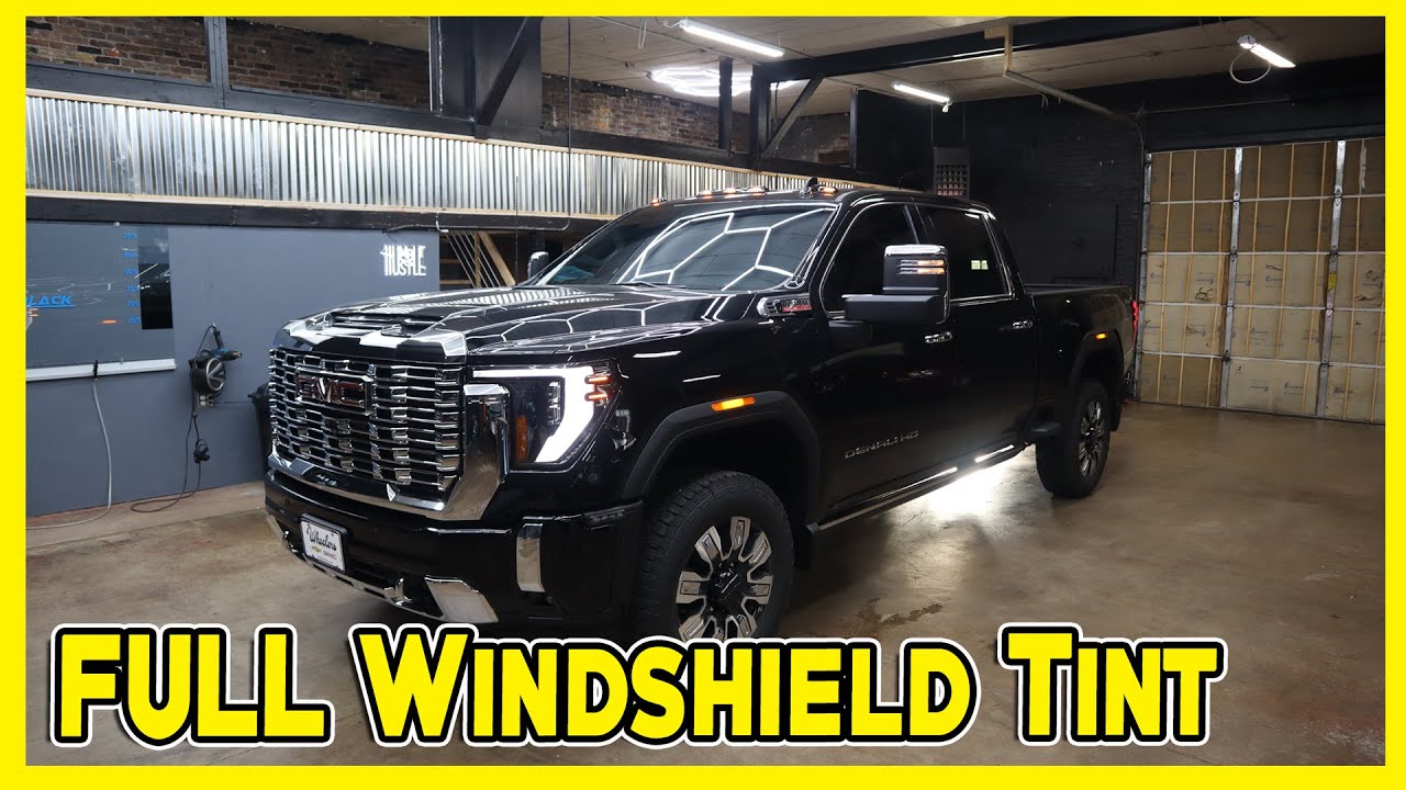Tinting a 2024 GMC Denali HD FULL Windshield and Fronts - YouTube