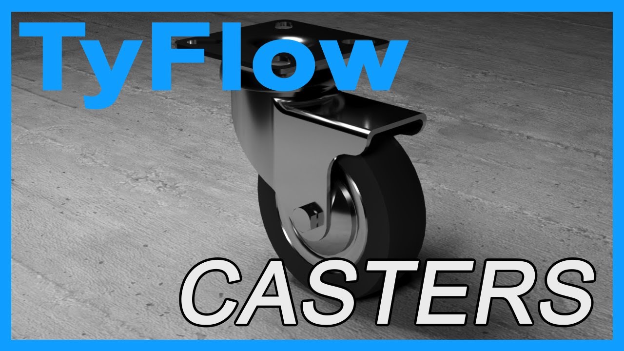 Simulate Swivel Casters --- TyFlow / 3D Studio Max - Beginners Tutorial ...