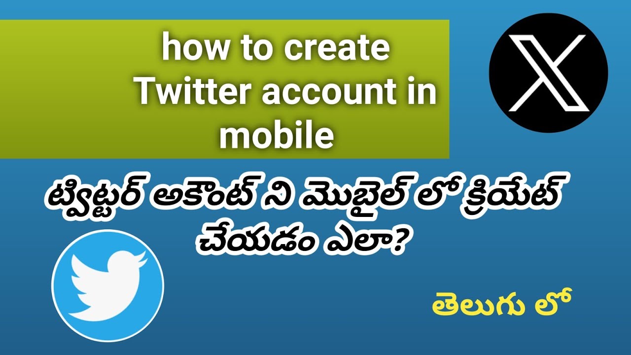 how to create twitter account // how to create twitter account in ...