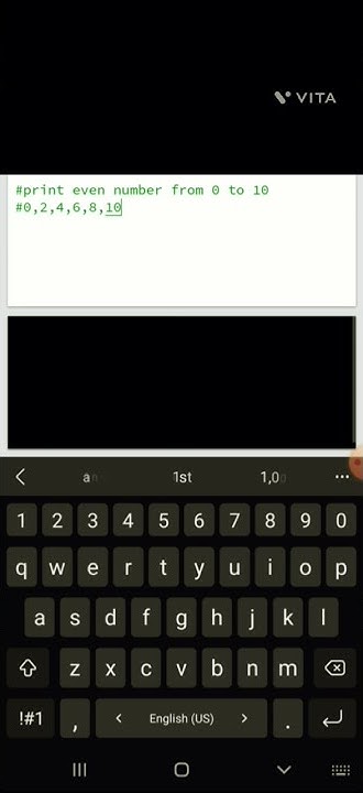 Python even numbers program in Telugu - YouTube