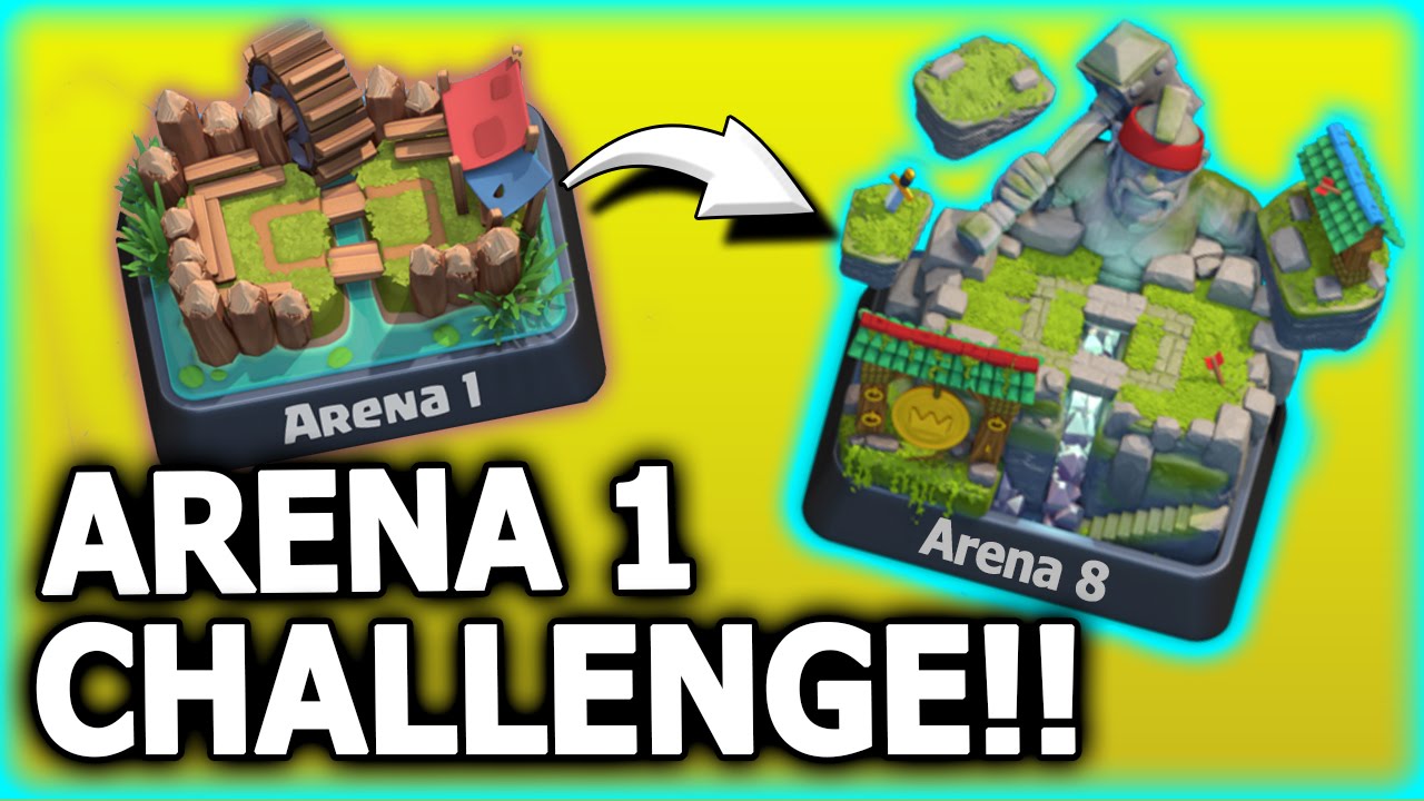 ARENA 1 DECK IN LEGENDARY ARENA CHALLENGE!! | Clash Royale | RIP MY ...