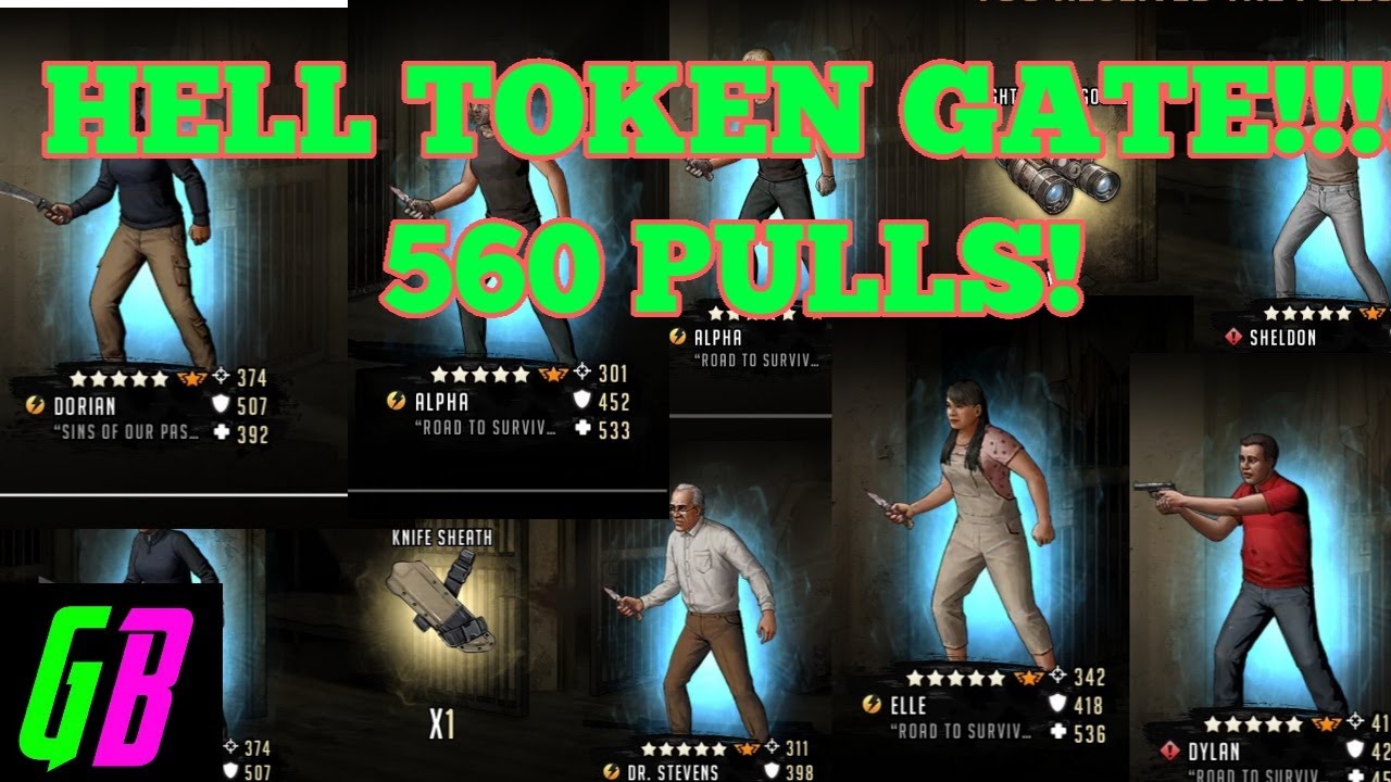 HELL TOKEN GATE!!! 560 PULLS! - WALKING DEAD ROAD TO SURVIVAL - YouTube