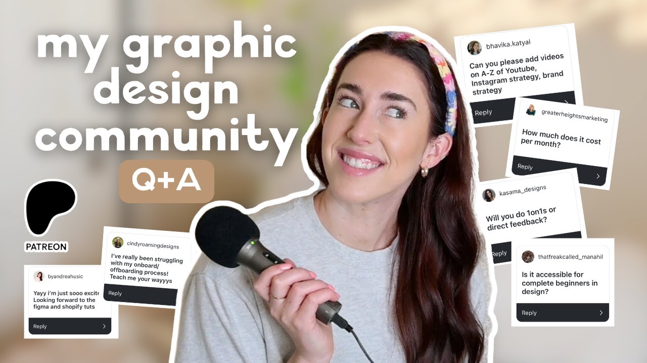 GRAPHIC DESIGN COMMUNITY Q+A (What You Will Get) - YouTube