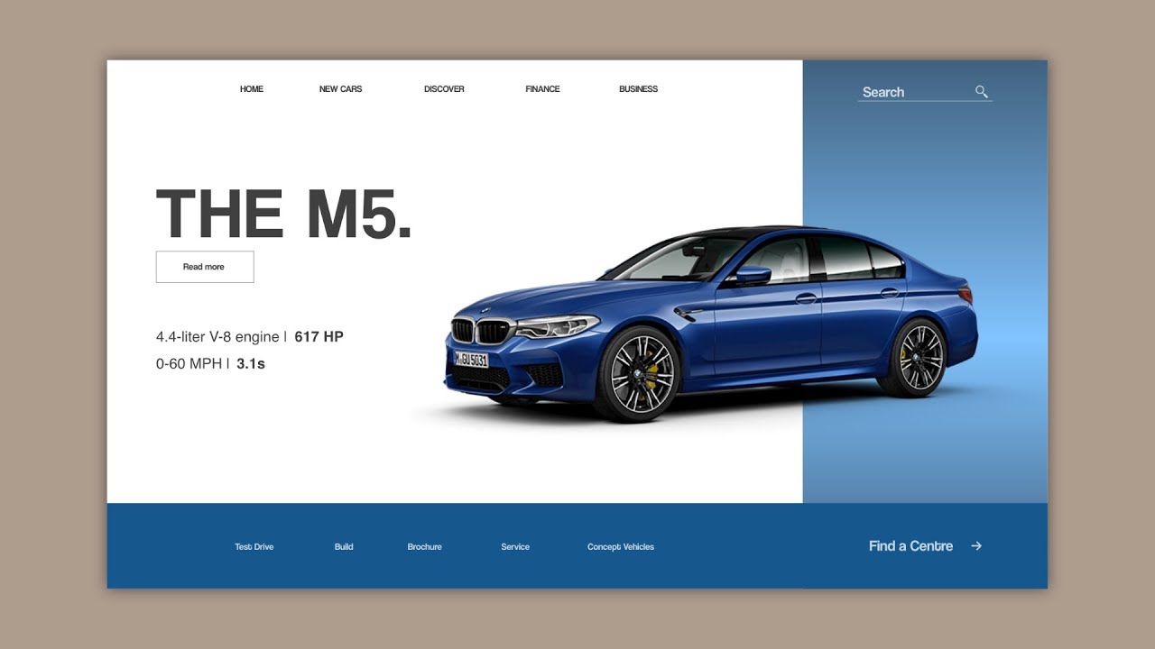 Web Design | Speed design - Automotive Website [Adobe XD] - YouTube