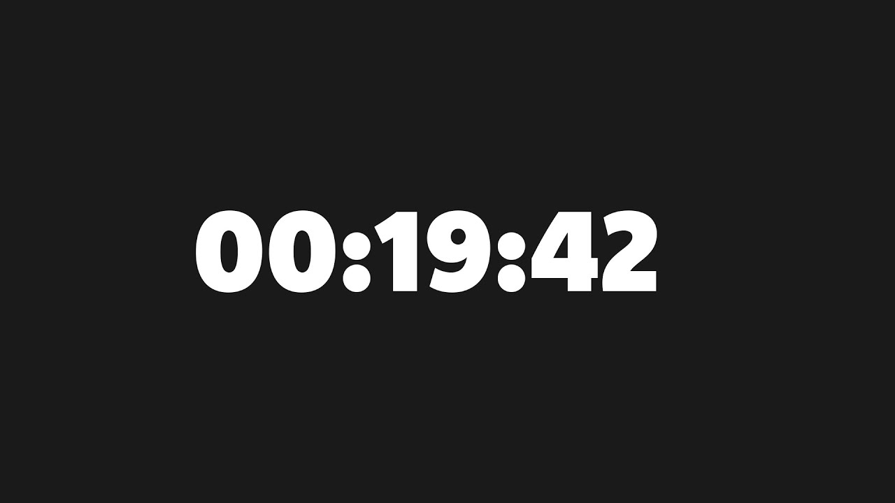 19 Minute 42 Second Timer - (1182/36,000) - YouTube