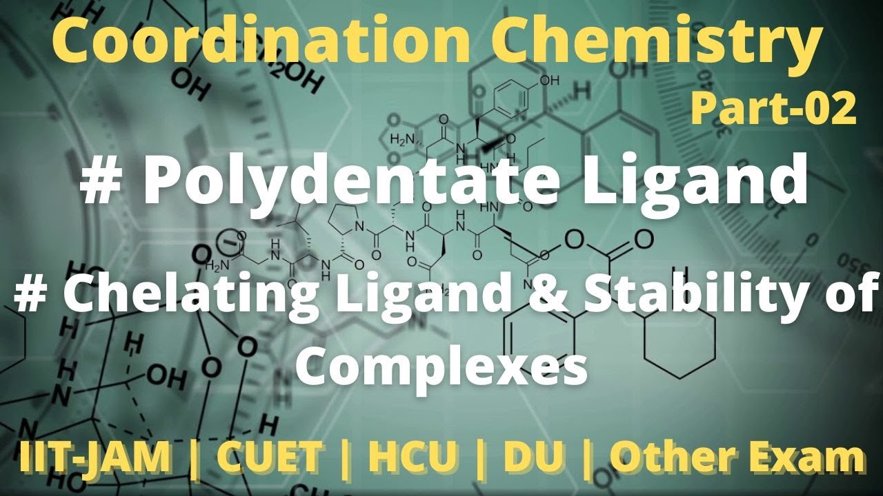 Coordination chemistry Part -02 | Types of Ligands |Chelating ligands ...