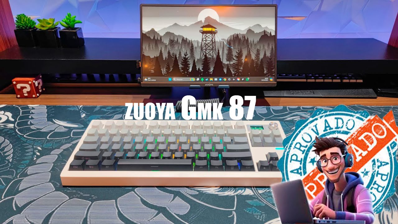 Teclado Zuoya GMK 87 - YouTube