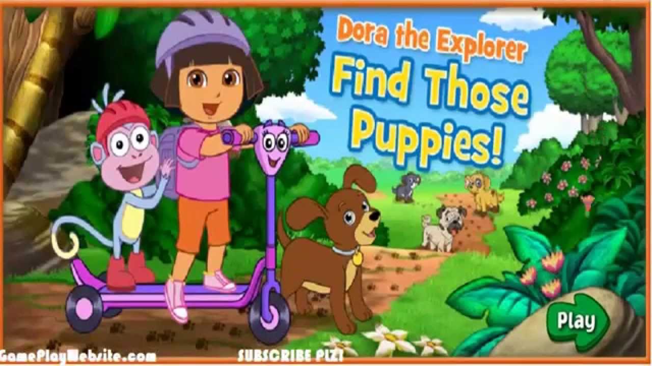 Dora Online Game Including Find those Puppies Gameplay Video - Baby ...