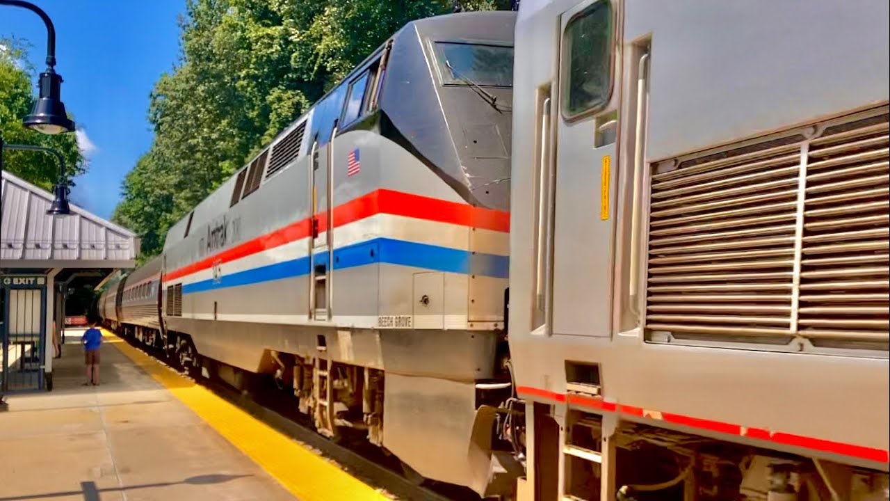 Amtrak 20 w/ Phase III Heritage Unit - YouTube