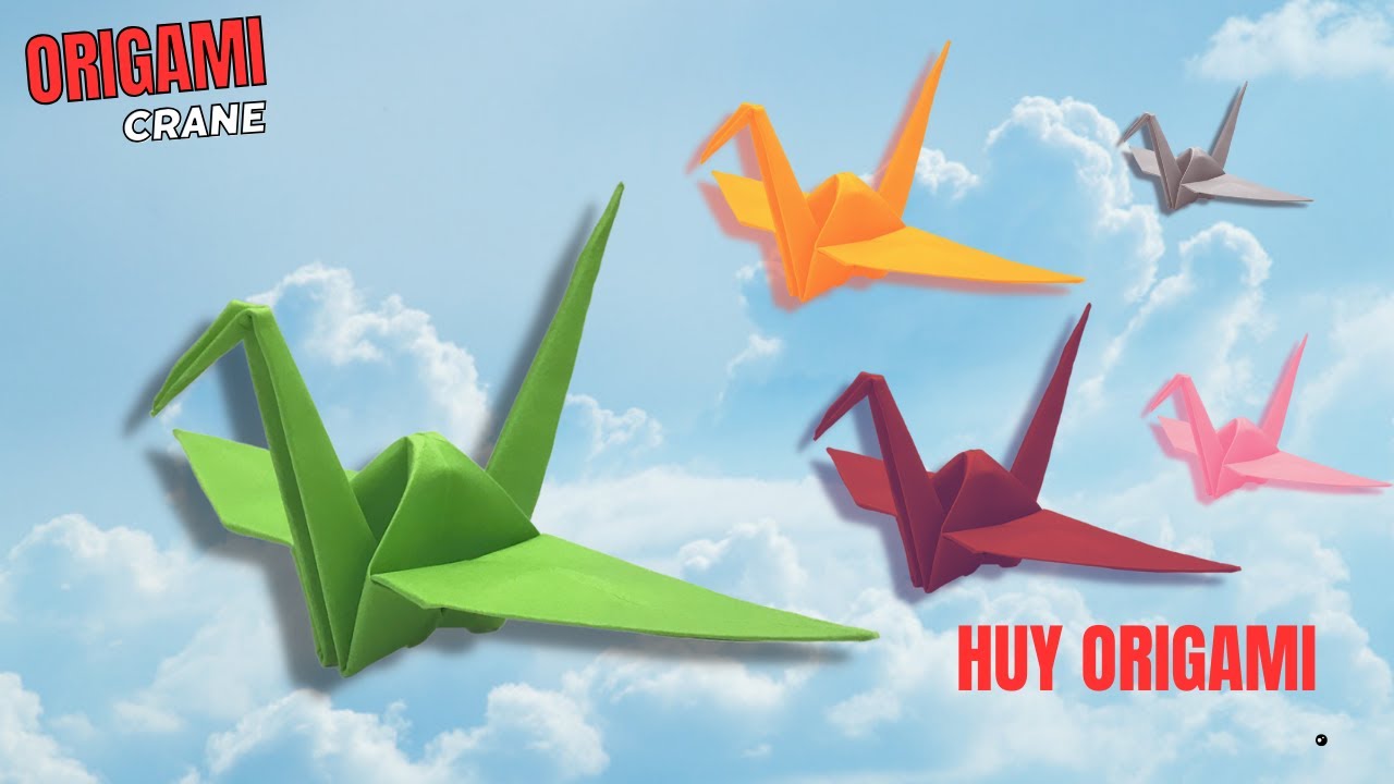 How to Fold a Paper Crane - Easy Origami Crane Tutorial Step by Step ...