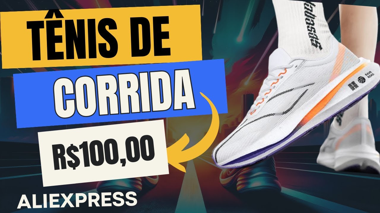 Tênis de Corrida da ALIEXPRESS com PLACA de CARBONO? 😱 (A VERDADE ...