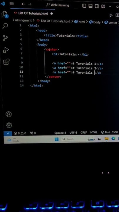 coding Short video.... #youtubeshorts #youtube #reels #shorts #shortvideo #bca #html #web - YouTube
