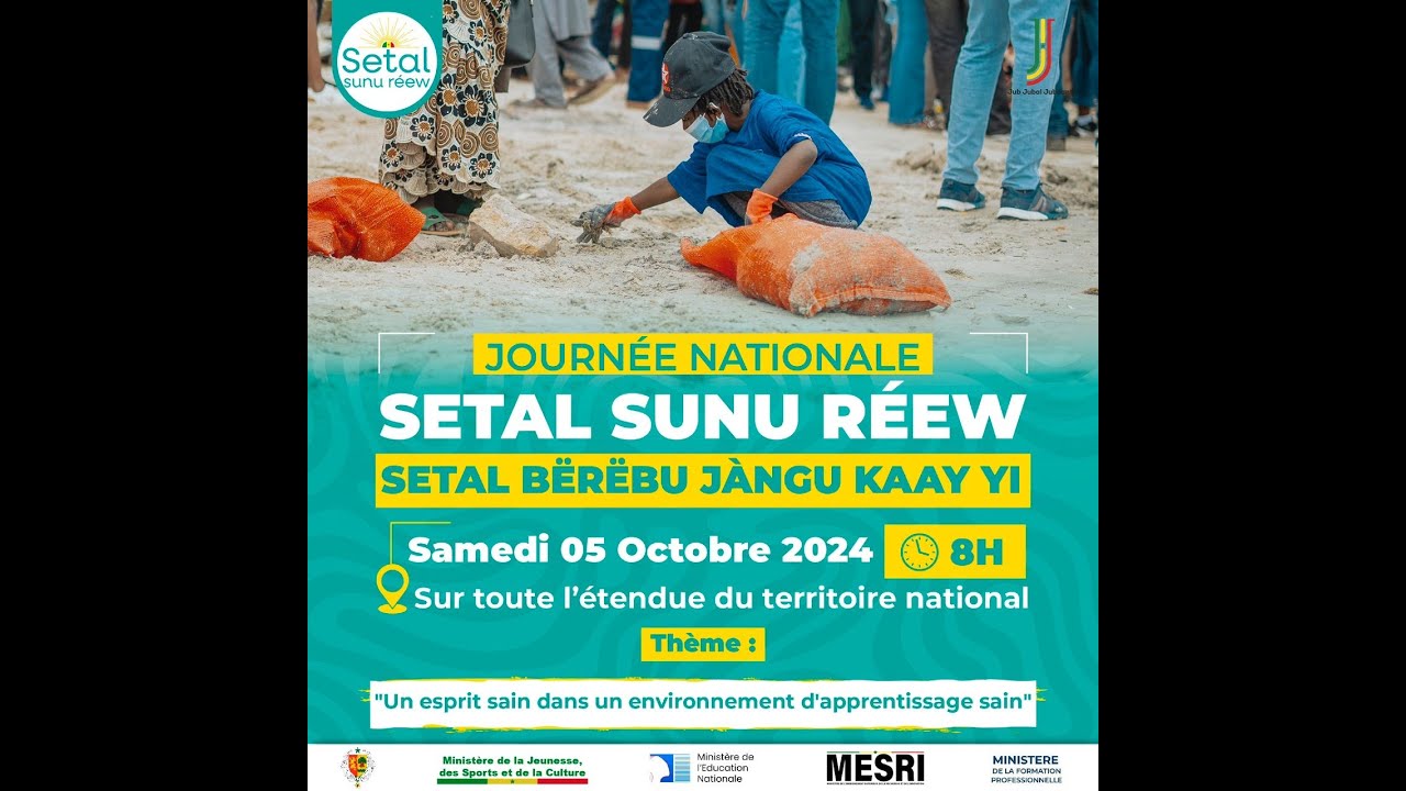 Lancement De La Journée Nationale De Set Setal Dans Les Écoles - YouTube