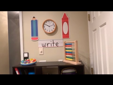 *NEW* Home Classroom- virtual / homeschool room tour . (Garage ...